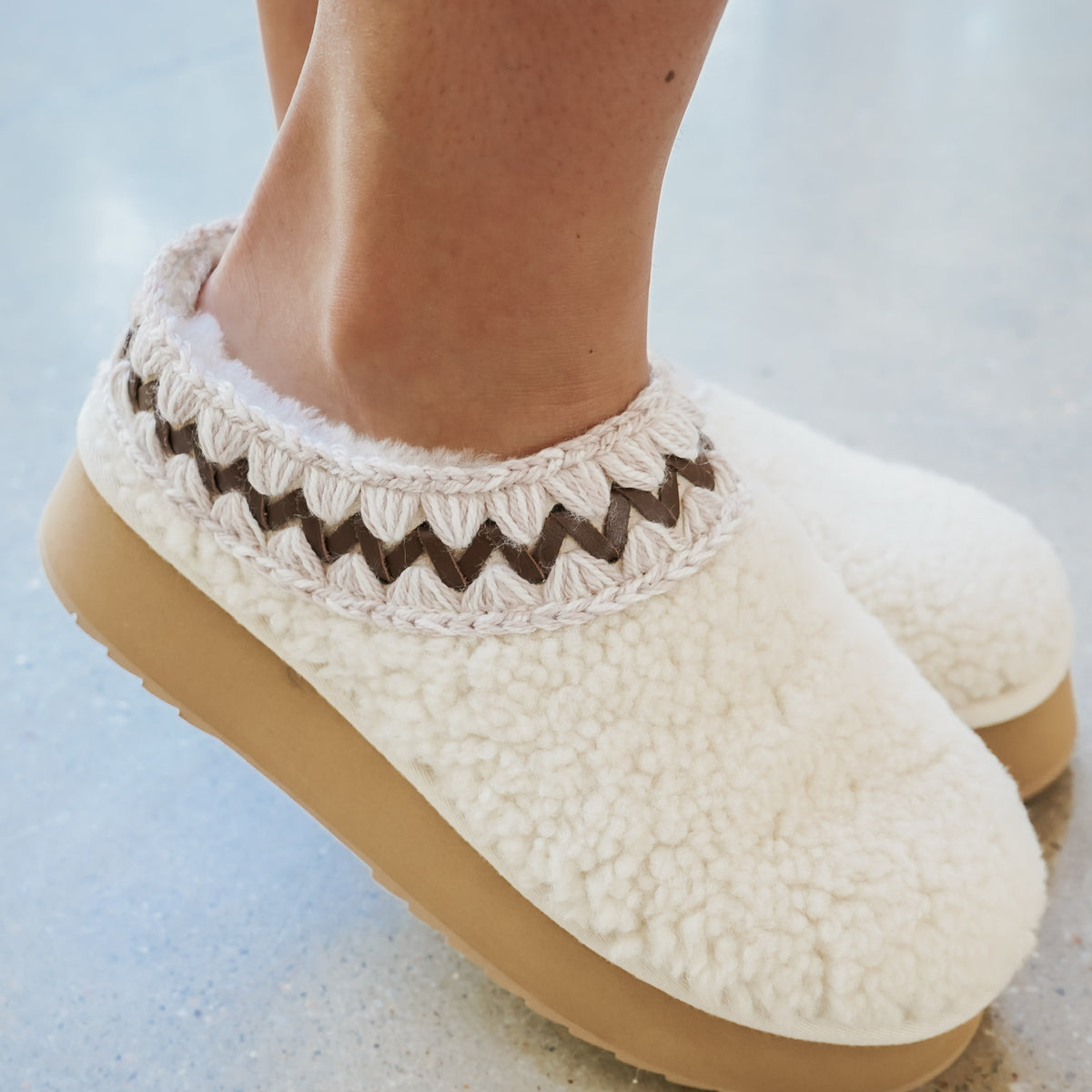 MOU Platform Clog - Vanilla – South Boutique
