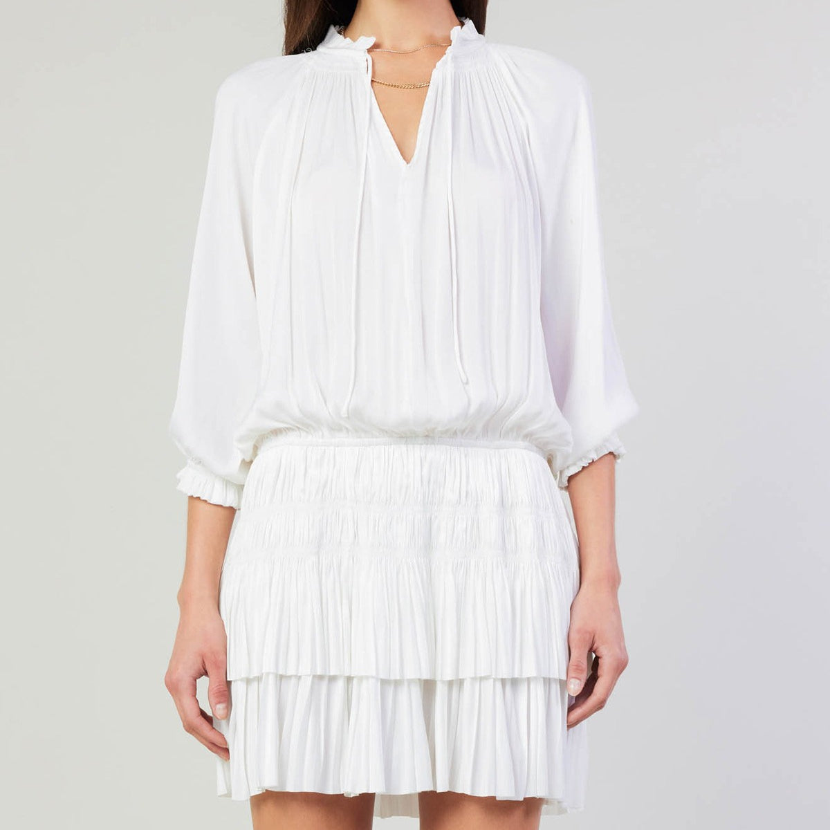 Ada Mini Dress - White - FINAL SALE – South Boutique